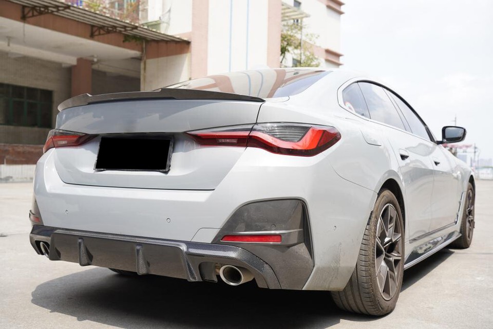 For BMW I4 G26 430i 440i 2021-2025 Real Carbon Fiber Rear Trunk Spoiler ...