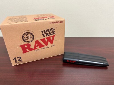 RAW Three Tree Triple Pre-roll Case 12ct -FULL BOX | eBay
