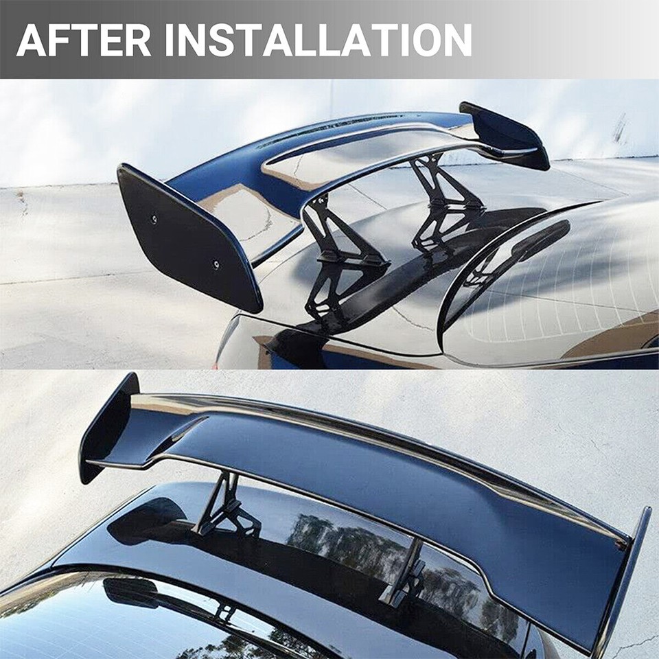 47" Mazda RX-8 Rear Trunk Spoiler Tail Wing Adjustable Matte Black GT ...