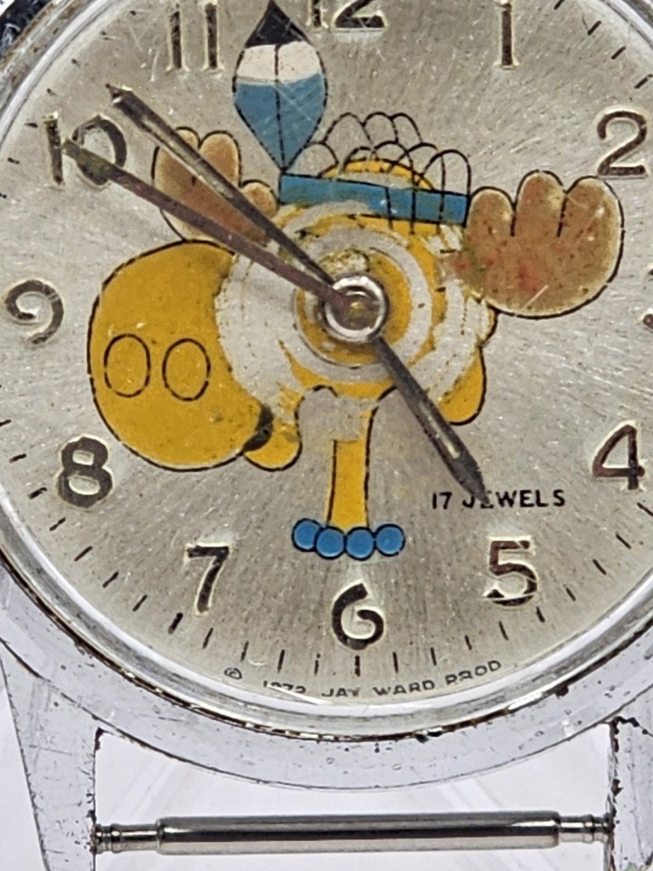 Helbros Jay Ward BullWinkle Indian Chief 17 Jewel Wristwatch Working | eBay