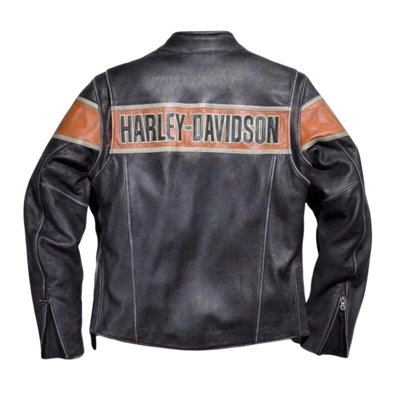 New Men’s Harley-Davidson Victory Lane Genuine Cowhide Leather ...