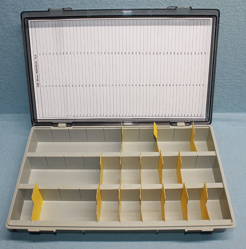 Three storage boxes for 2x2 photographic slides or 2x2 coin holders ...