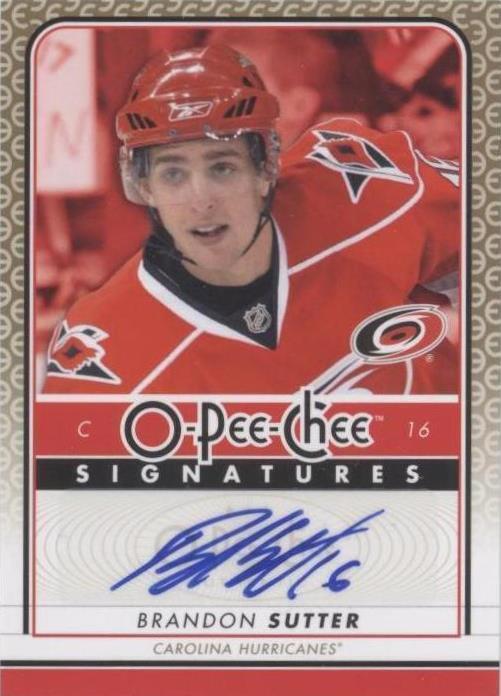 2009-10 O-Pee-Chee - Signatures Brandon Sutter #S-BS (AU) for sale ...