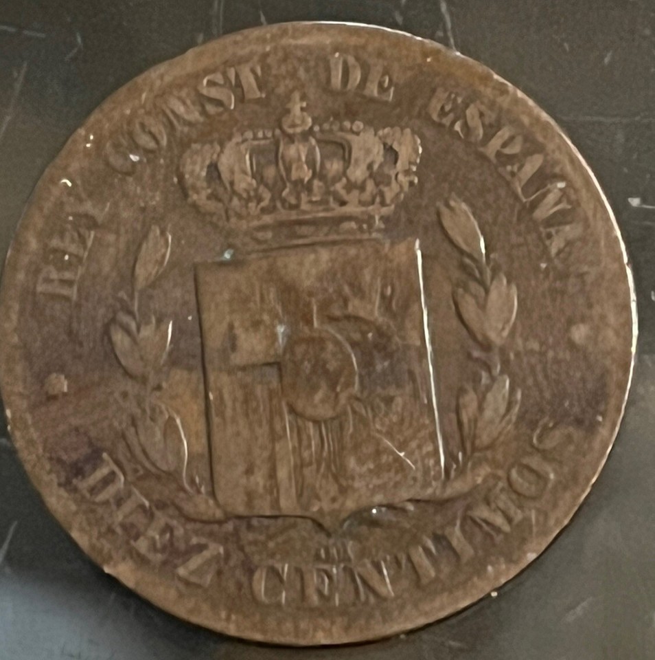 1878 Spain AlfonsoXII coin -Diez Centimos | eBay