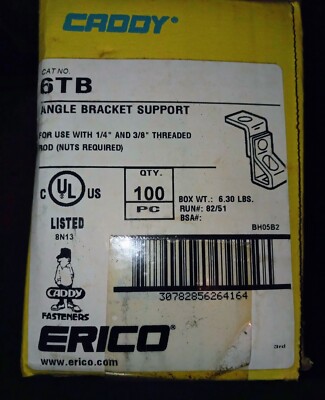 Erico Caddy 6TB Angle Bracket Support for 3/8 | eBay