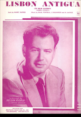 NELSON RIDDLE Sheet Music "Lisbon Antigua" 1954 | eBay
