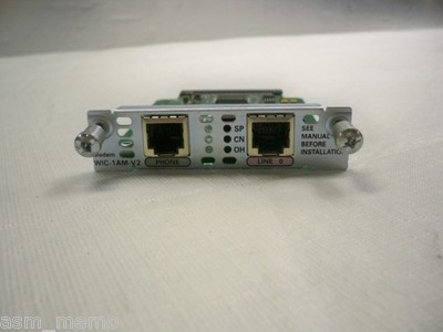 Cisco WIC-1AM-V2 Integrated V.92 Modem WAN Interface Card WIC 1AM V2 | eBay