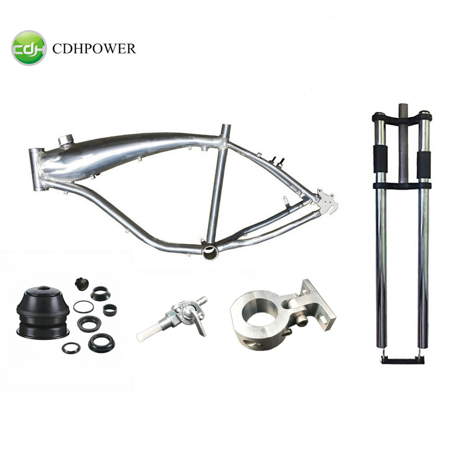CDHPOWER 2.4L 26 inch Bicycle Gas Frame Fork Motor Mount Headset and ...