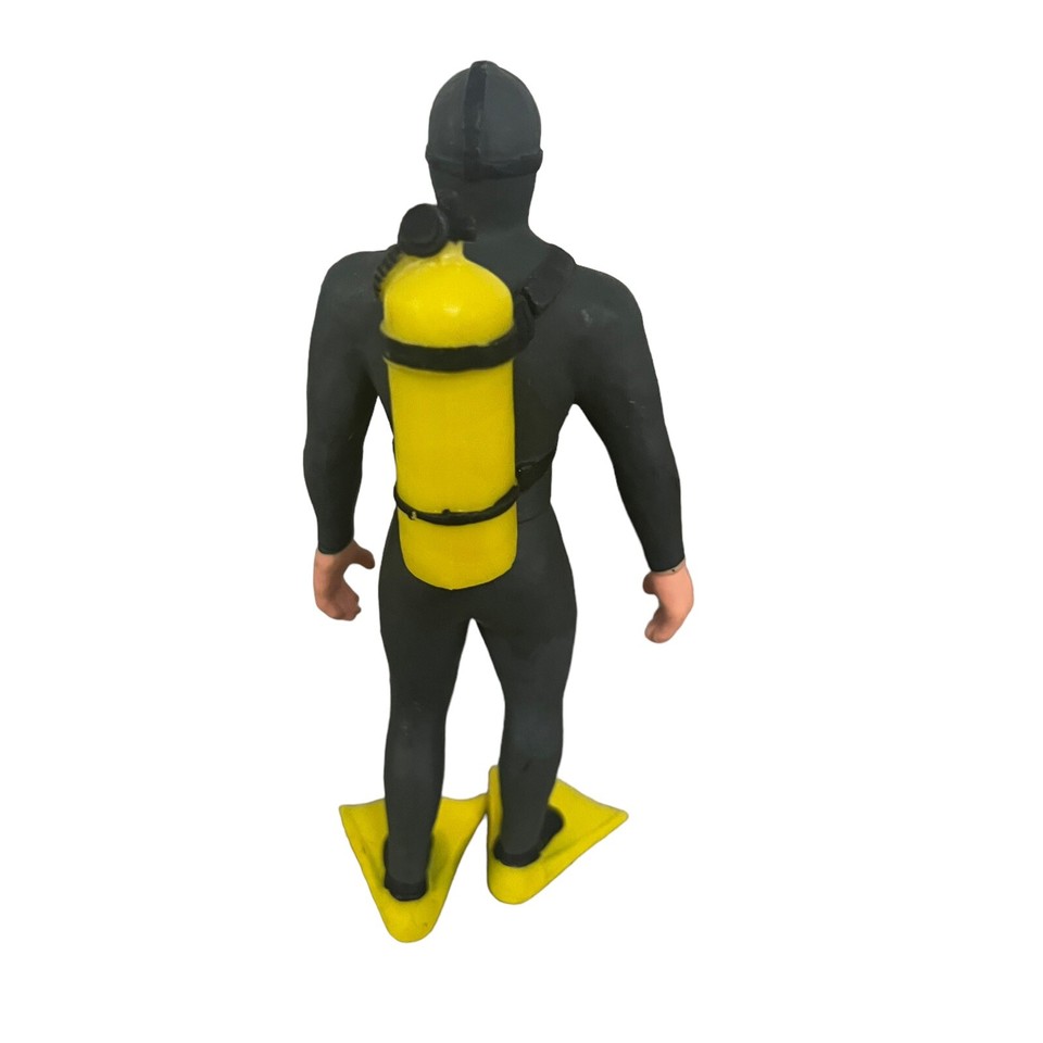 Genuine K&M 2008 6" Inch PVC Scuba Diver Figure Only Scuba Diver Toy | eBay