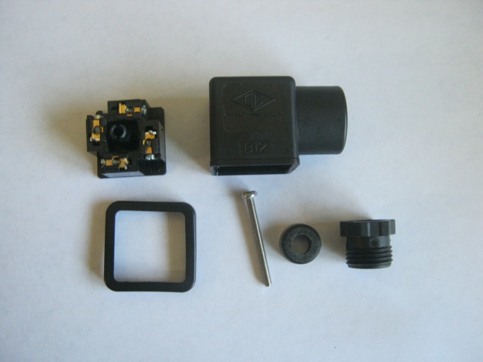 NEW QTY 2 Canfield Connector B12 4 pin with GASKET female valve ...