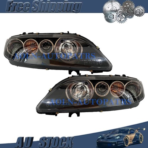Pair Black Head Lights For Mazda 6 GG/GY 08/2005-01/2008 Front Lamps LH ...