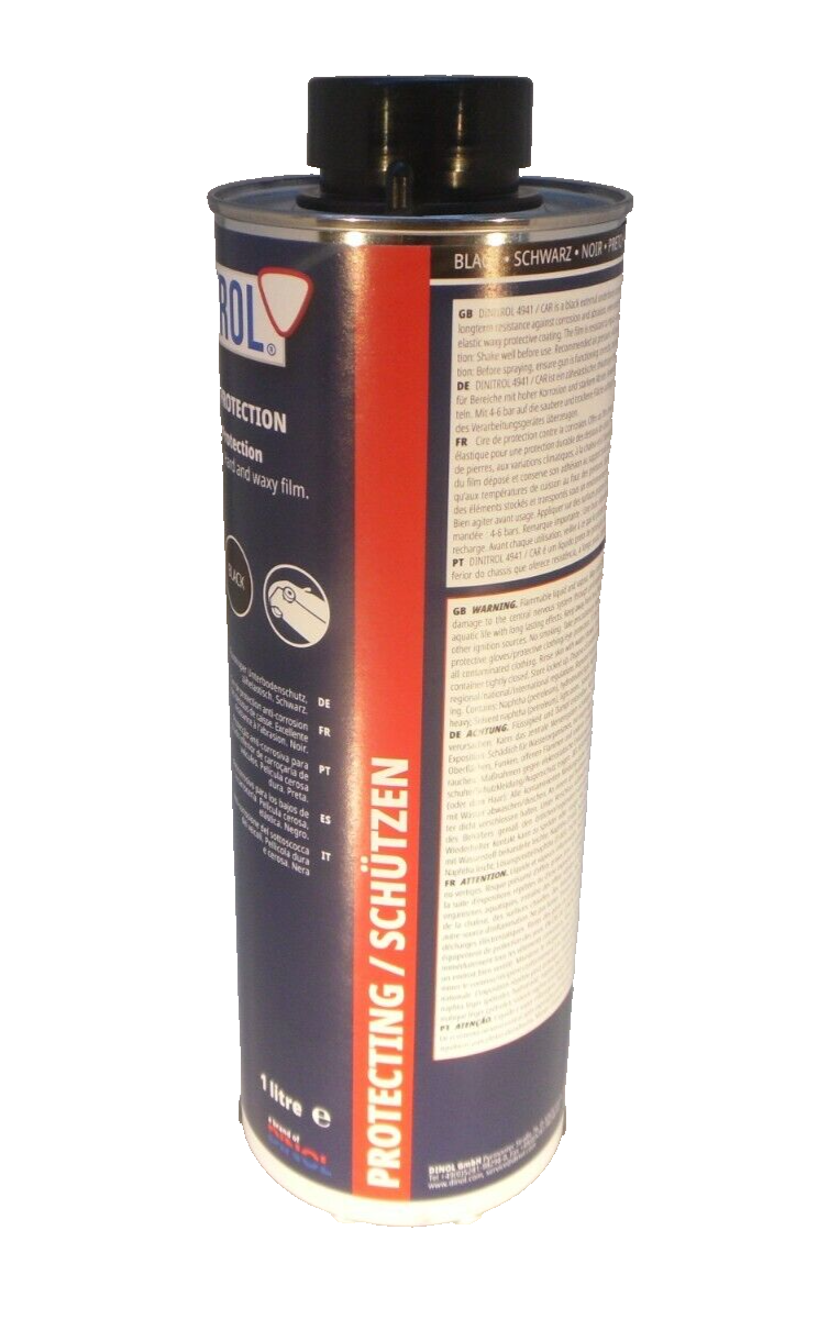 6 x DINITROL 4941 Underbody Chassis Rust Proofing Black Wax 1L Litre ...