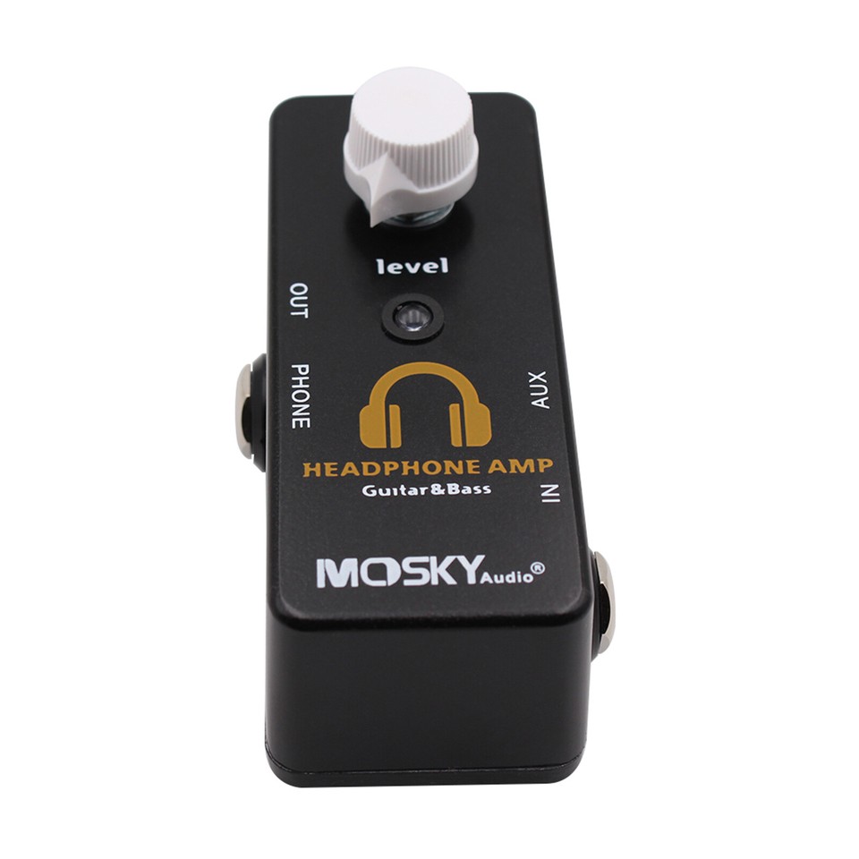MOSKY Headphone Amp Electric Bass Guitar Effect Pedal with True Bypass ...