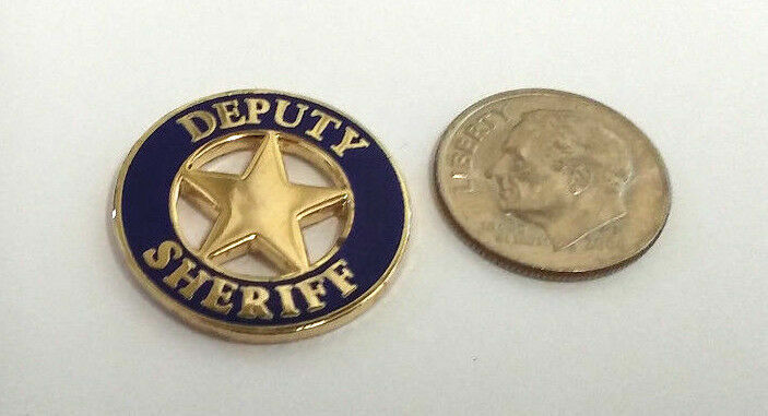 DEPUTY SHERIFF ( 7/8" Round ) Law Enforcement Police Hat Pin P00632 EE ...