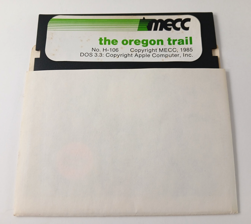 Vintage 1985 The Oregon Trail Video Game For Apple II Computers 5.25 ...