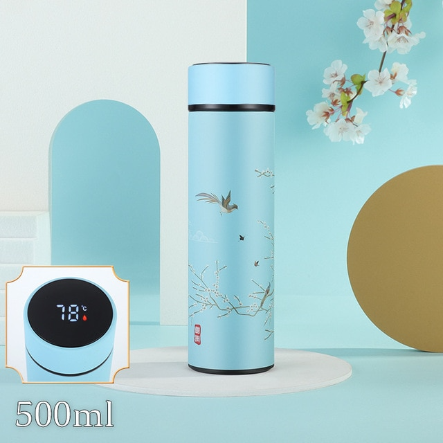 Chinese style Vacuum insulated smart thermos flask stainless steel ...