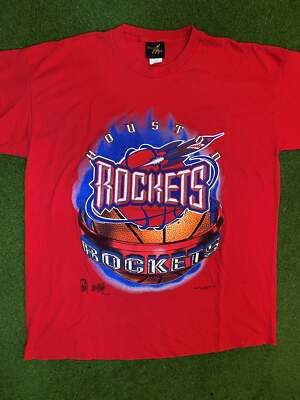 1995 Houston Rockets - Vintage NBA T-Shirt (2XL) | eBay