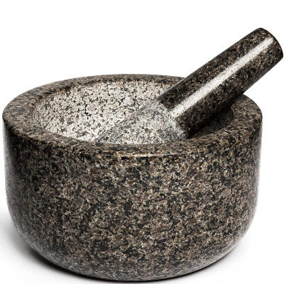 Heavy Duty Extra Large Mortar and Pestle Set Hand Carved from Natural ...