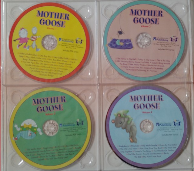 The Ultimate Mother Goose Collection 48 Page Nursery Rhyme Book & 4 CD ...