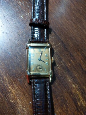Vintage 1950 Bulova 7AK 14K Rose Gold Filled 21j Fancy Lugs Men's Watch ...