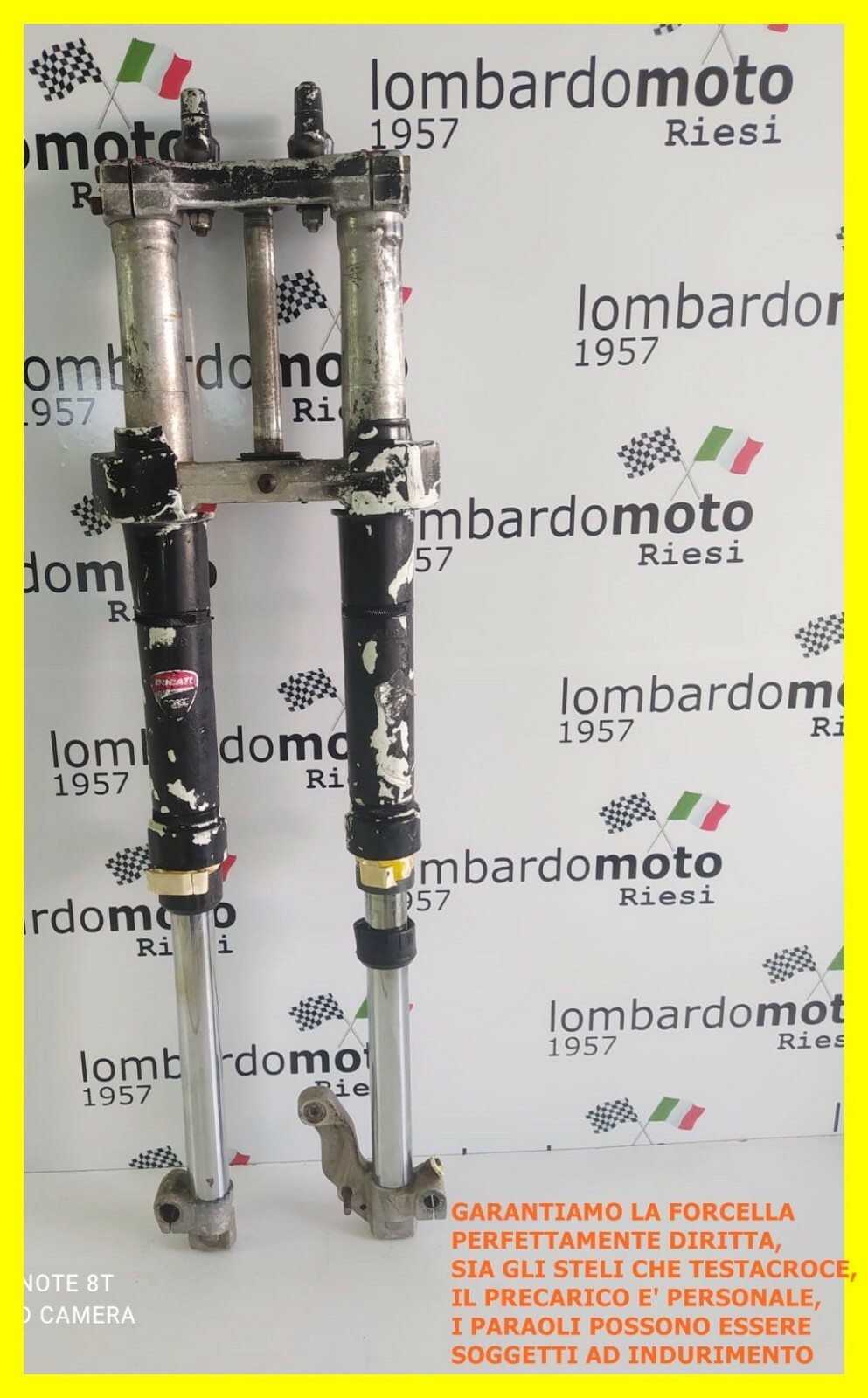 Forcella completa STELO STELI ROVESCIATI FORK PIASTRA SUZUKI DR 350 - S ...