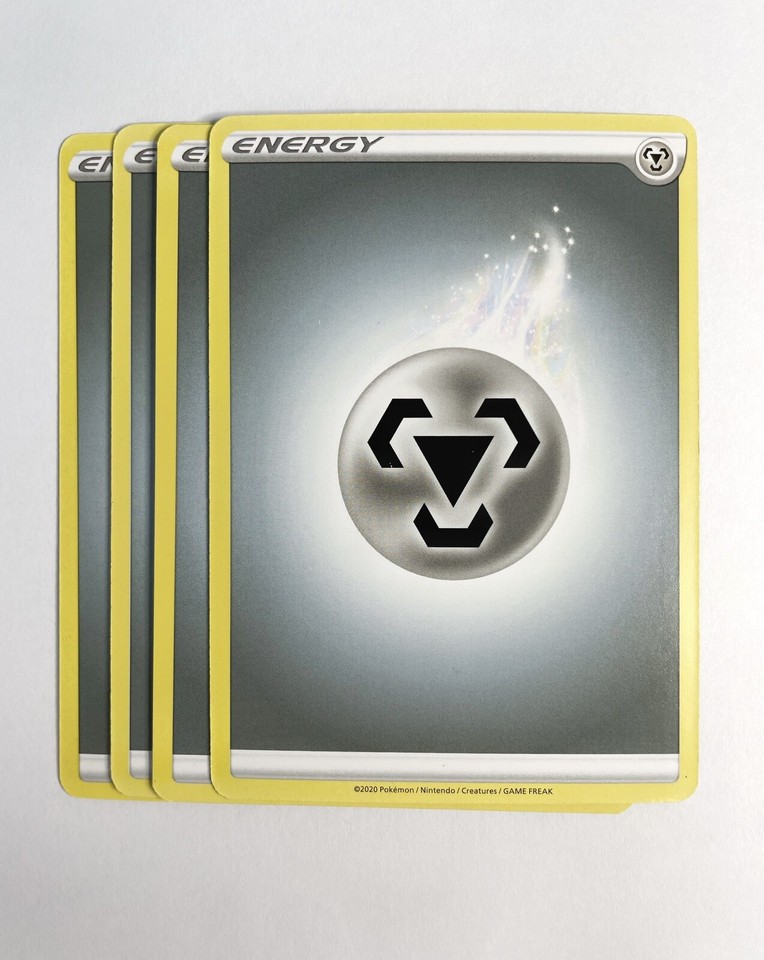 2020 Pokémon 4X Basic Metal Energy Cards | eBay