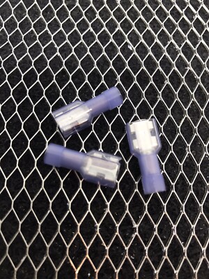 24 16-14 Ga. 1/4" Fully Insulated Female Slide-on Nylon Spade Connector ...