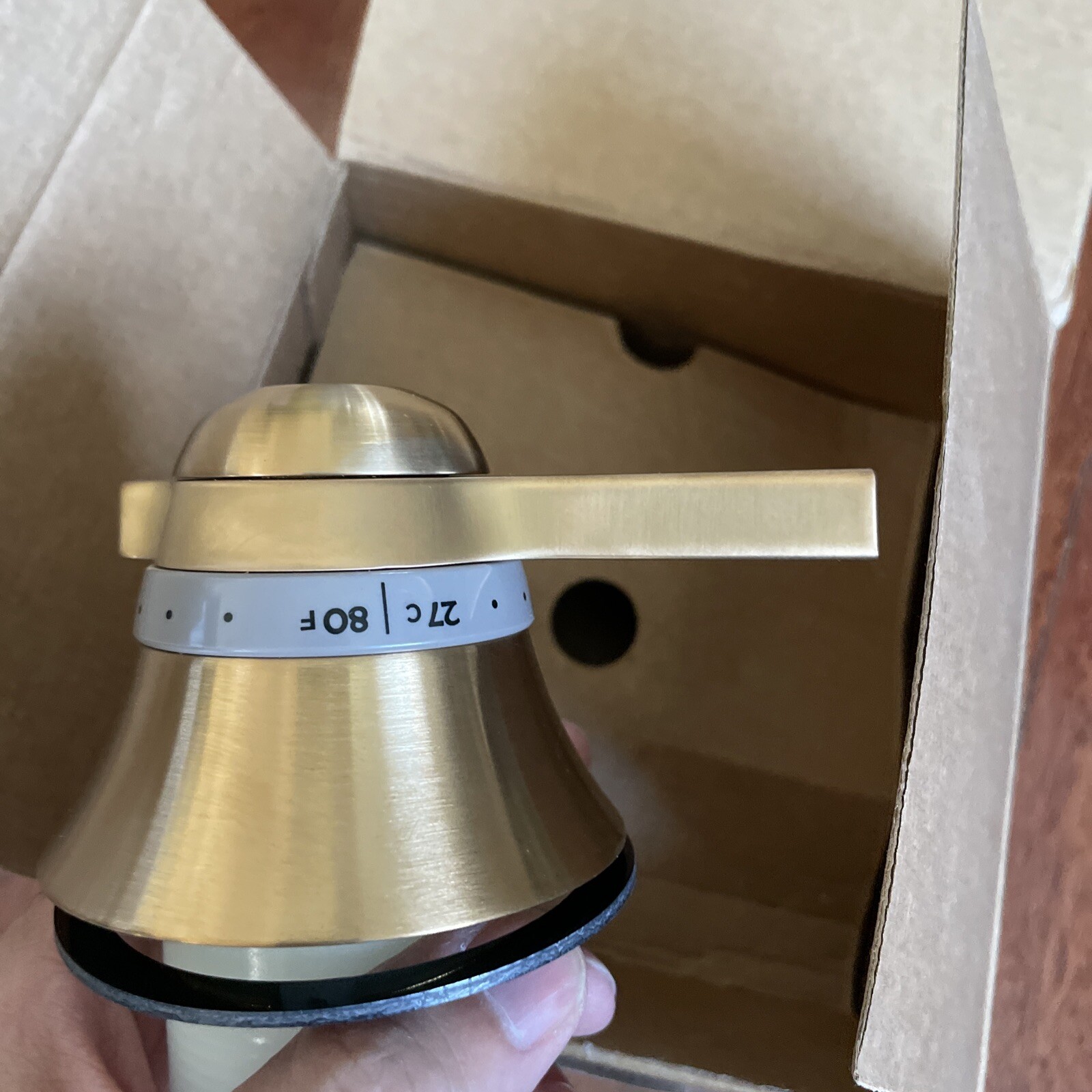 Moen TS4201BG FLARA Brushed Gold Exact Temp 3/4” Valve Trim Only Faucet ...