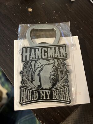 AEW CRATE Hangman Adam Page “Hold My Beer” Bottle Opener, NIP! | eBay