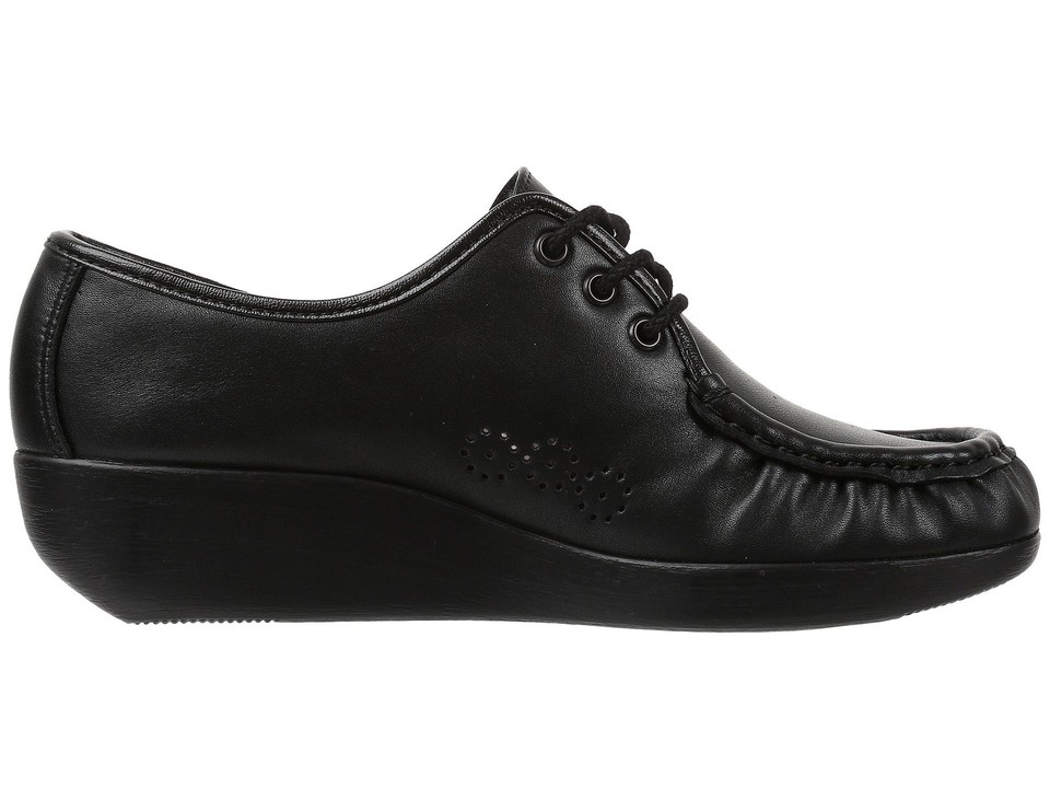 SAS Bounce Comfort Moc Lace-Up Shoes for Women – Leather Upper ...