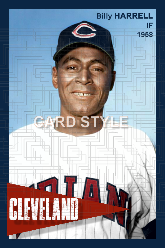 Billy Harrell - 1958 Cleveland Indians - choose a style - colorized ...