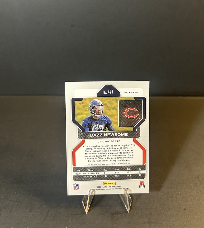 2021 Panini Prizm - Rookie Dazz Newsome #427 Silver Prizm Autograph (AU, RC) | eBay