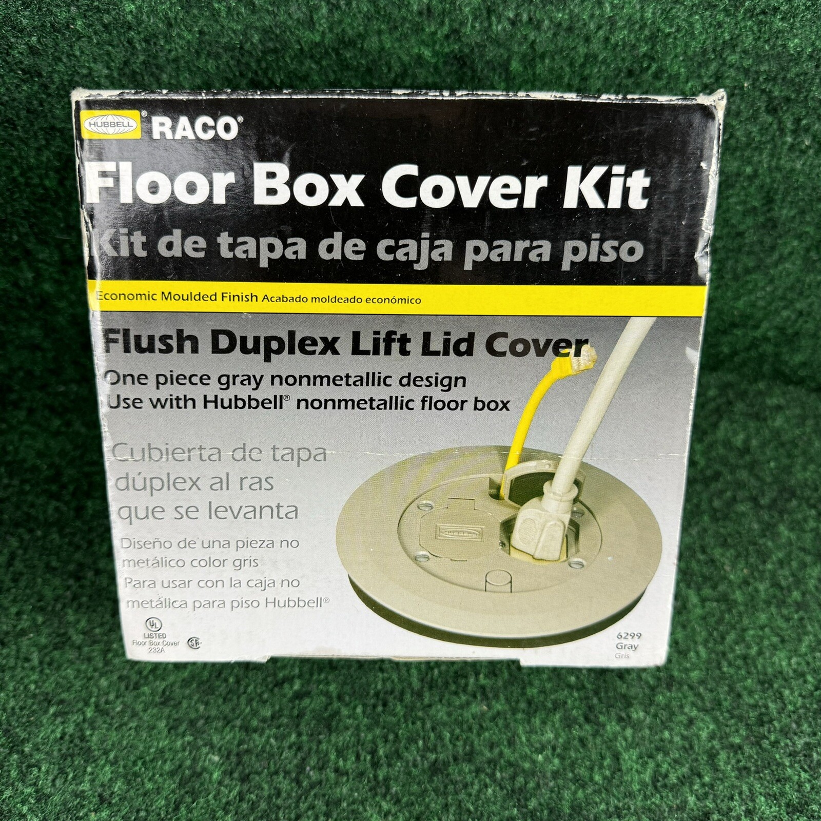 RACO 6299 Round Nonmetallic Cover Kit for 5511 Floor Box, Gray - New | eBay