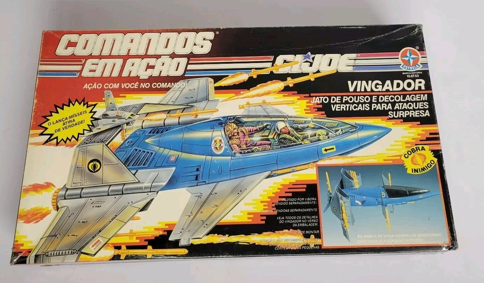 GI Joe Brazil Cobra [Hurricane] Estrela Comandos Em Acao Vingador W Box ...