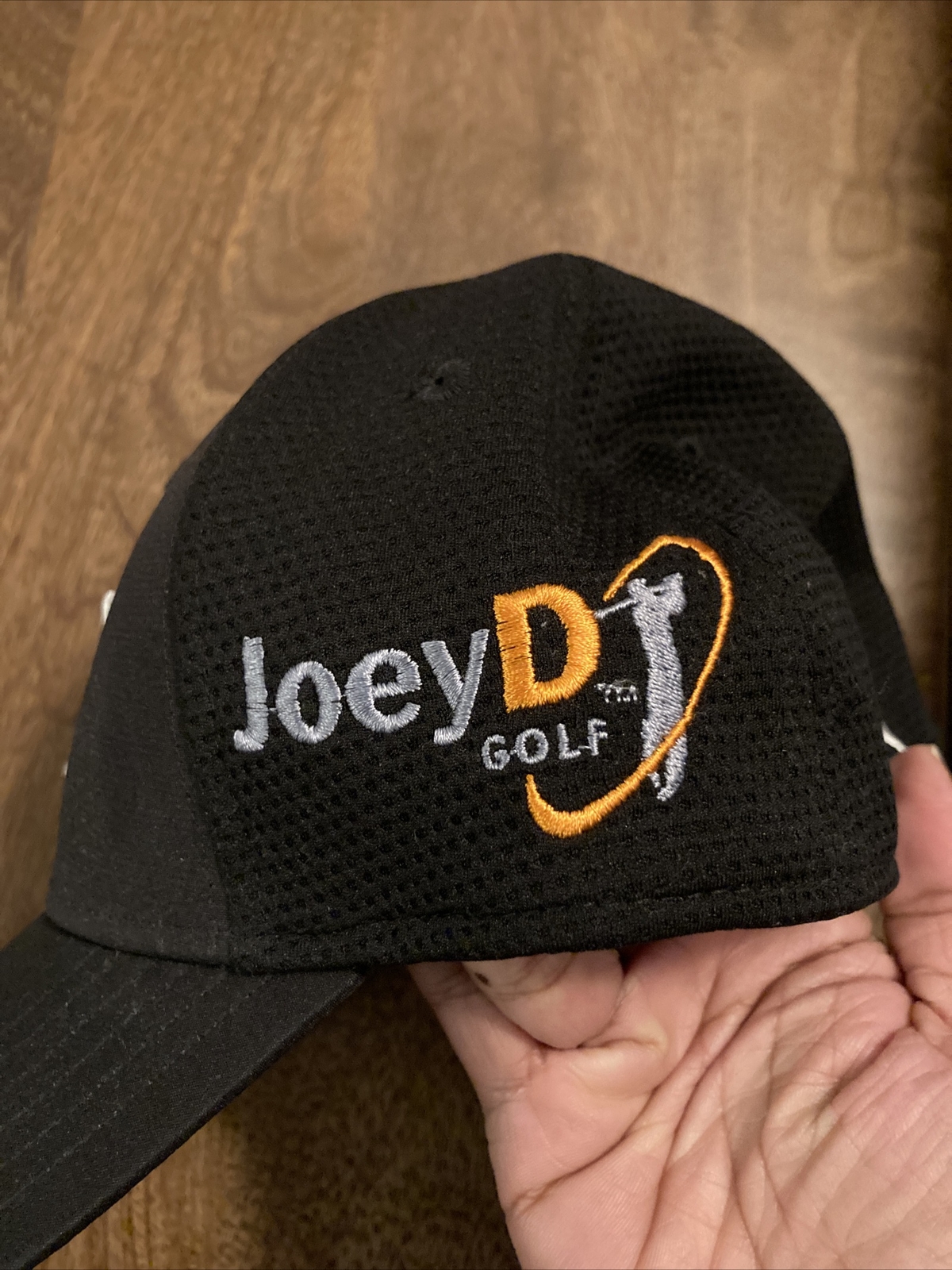 Puma Cell Hat Small Black Fitted Joey D Golf Logo Excellent #1399 | eBay