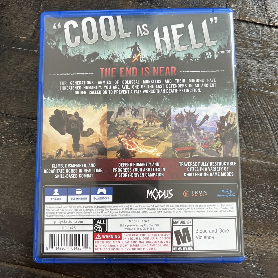 Extinction - PlayStation 4 814290014254 | eBay