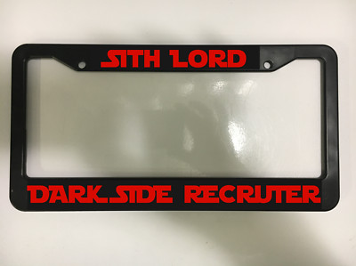 Sith Lord DarkSide Recruiter Star Wars Darth Vader Car License Plate ...