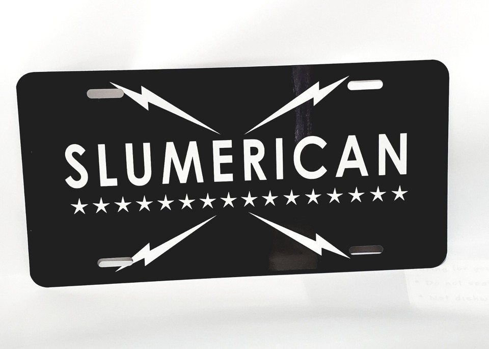 American Slumerican License plate auto car bike wall sign mancave gift ...