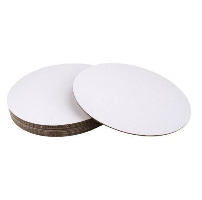9CC(100PCS), 9-Inch White Round Corrugated Cardboard Circles | eBay