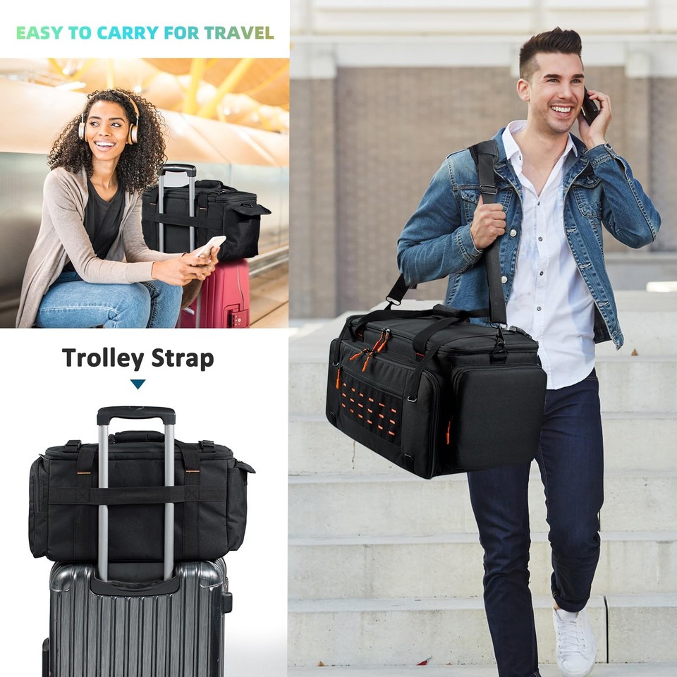 Original Gig Bag - Heavy Duty Dj Equipment Bag - Cable Organizer for ...