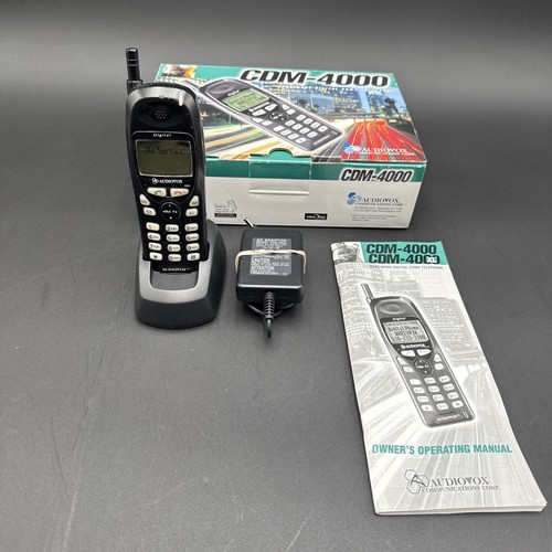 Vintage Audiovox Dual Mode Digital CDMA Telephone/Cell Phone CDM-4000 ...