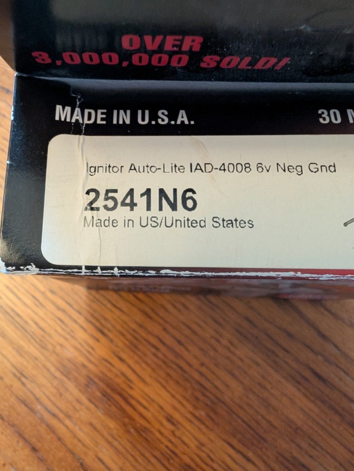 Pertronix 2541N6 Electronic Ignition Kit - NEW IN BOX - IAD-4008 6v ...