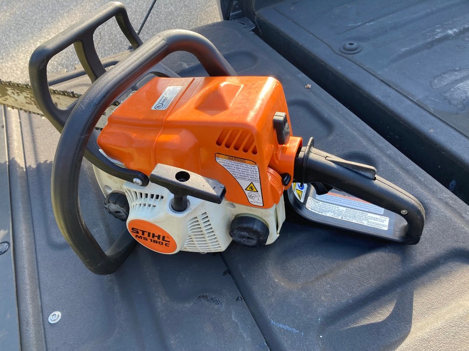 STIHL MS180C CHAINSAW 14" BAR AND CHAIN EZSTART QUICK ADJUSTER | eBay