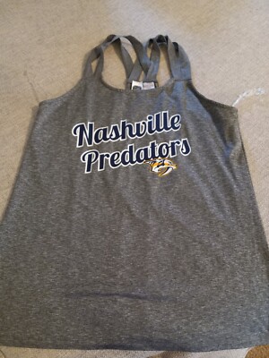 NHL Tops Nashville Predators Criss Cross Racerback Stretch Athletic ...