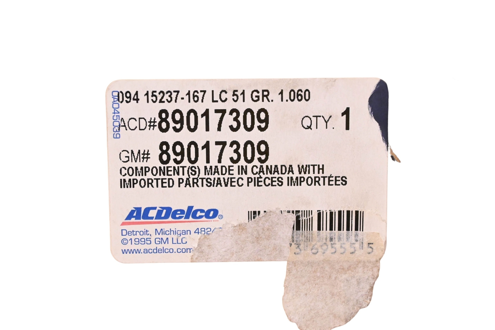 ACDelco 89017309 Serpentine Belt Tensioner Kit NOS | eBay