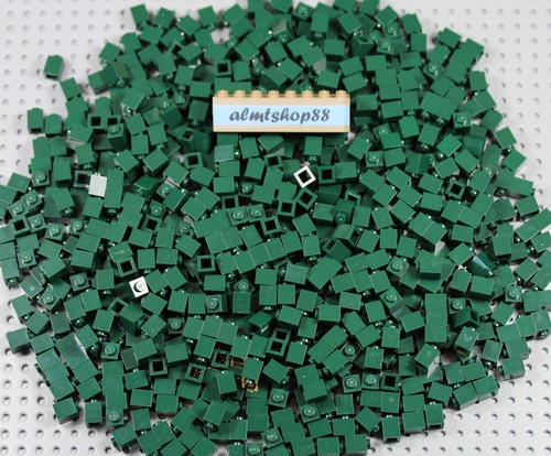 LEGO - 1x1 Bricks Dark Green - Mosaic Square Cube Blocks Square #3005 ...