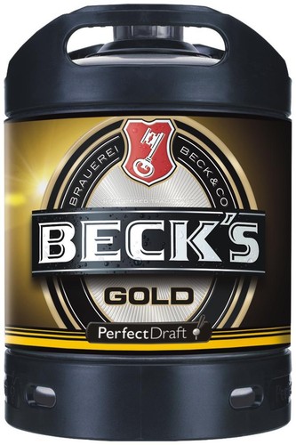 Becks Gold Perfect Draft Or 6 Litres 4,9 % Vol. MEHRWEG 4100130984853 ...