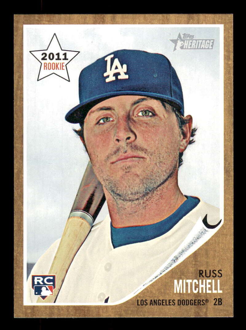 2011 Topps Heritage #461 Russ Mitchell RC/Rookie Dodgers (SP/Short ...