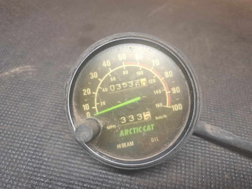 Vintage Arctic Cat Snowmobile Speedometer 3536 Miles 100 MPH 0620-066 ...