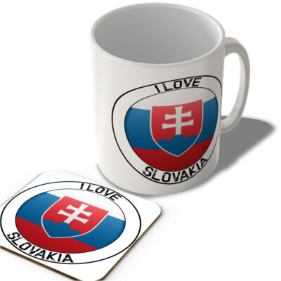 I Love Slovakia - Flag Design - Mug and Coaster Set | eBay UK